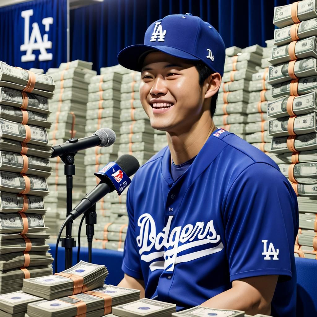 SHOHEI THE MONEY!: Dodgers Press Conference Edition 2 - AI Generated ...