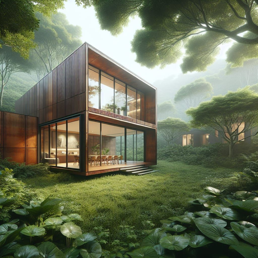 Modern Houses - AI Generated Artwork - NightCafe Creator