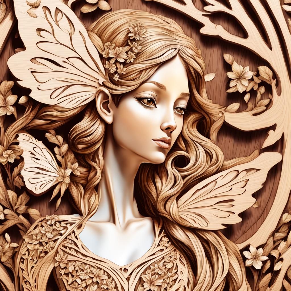 Wood Nymph 3 - AI Generated Artwork - NightCafe Creator