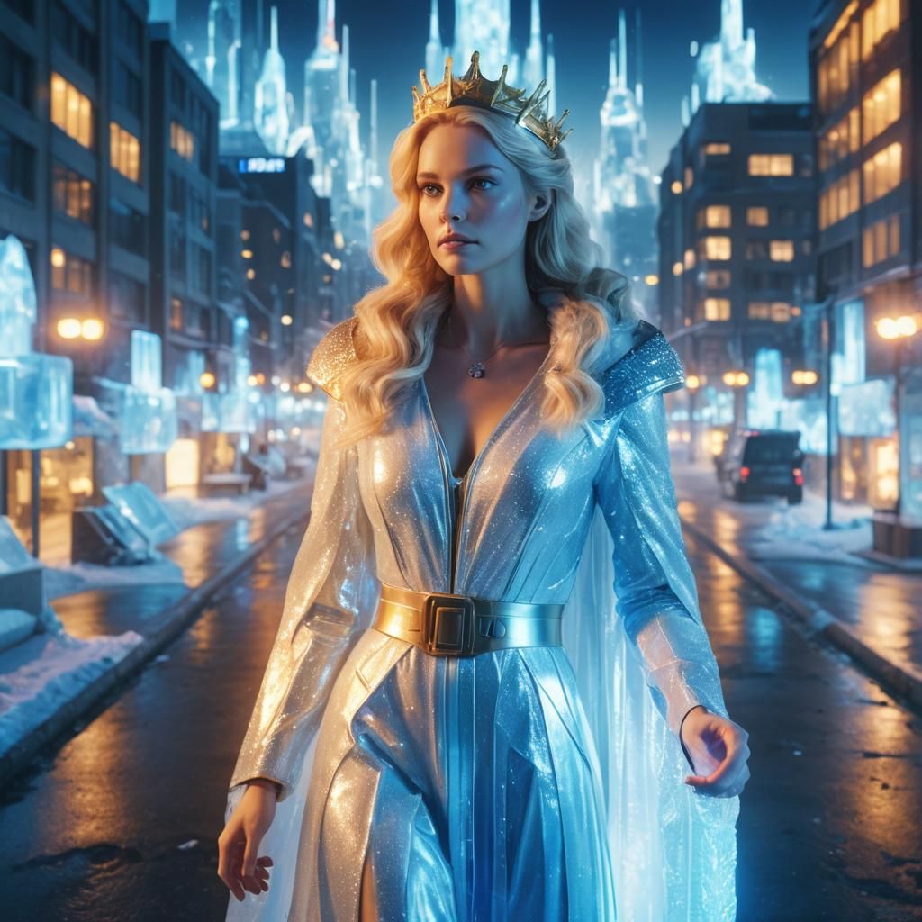 ICE WOMAN - AI Generated Artwork - NightCafe Creator