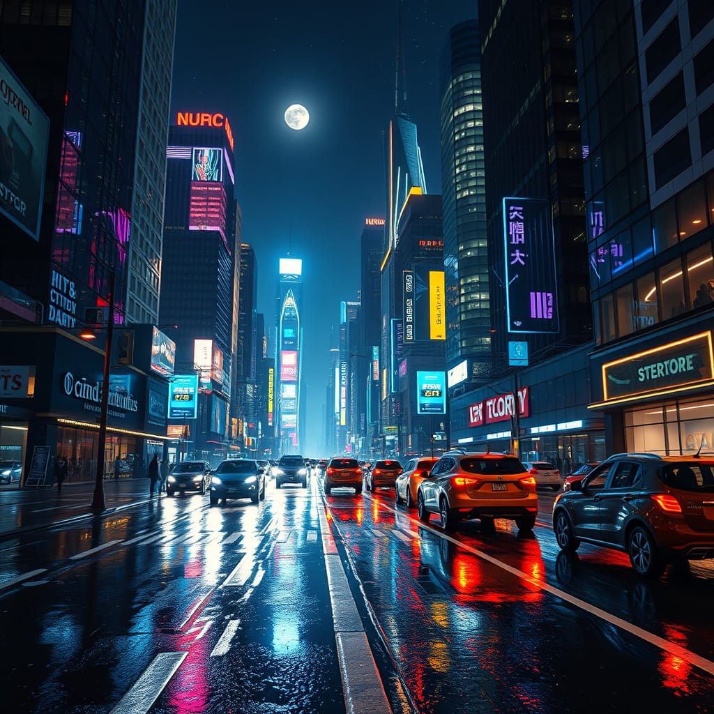 Neon Pulse - Neon Odyssey in a Futuristic Metropolis