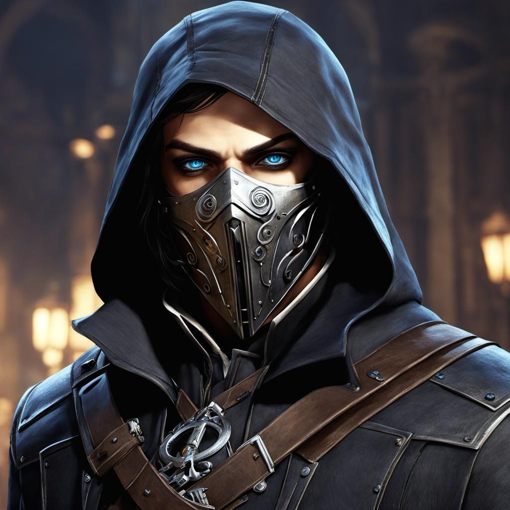 Blue-eyed assassin - AI Generated Artwork - NightCafe Creator