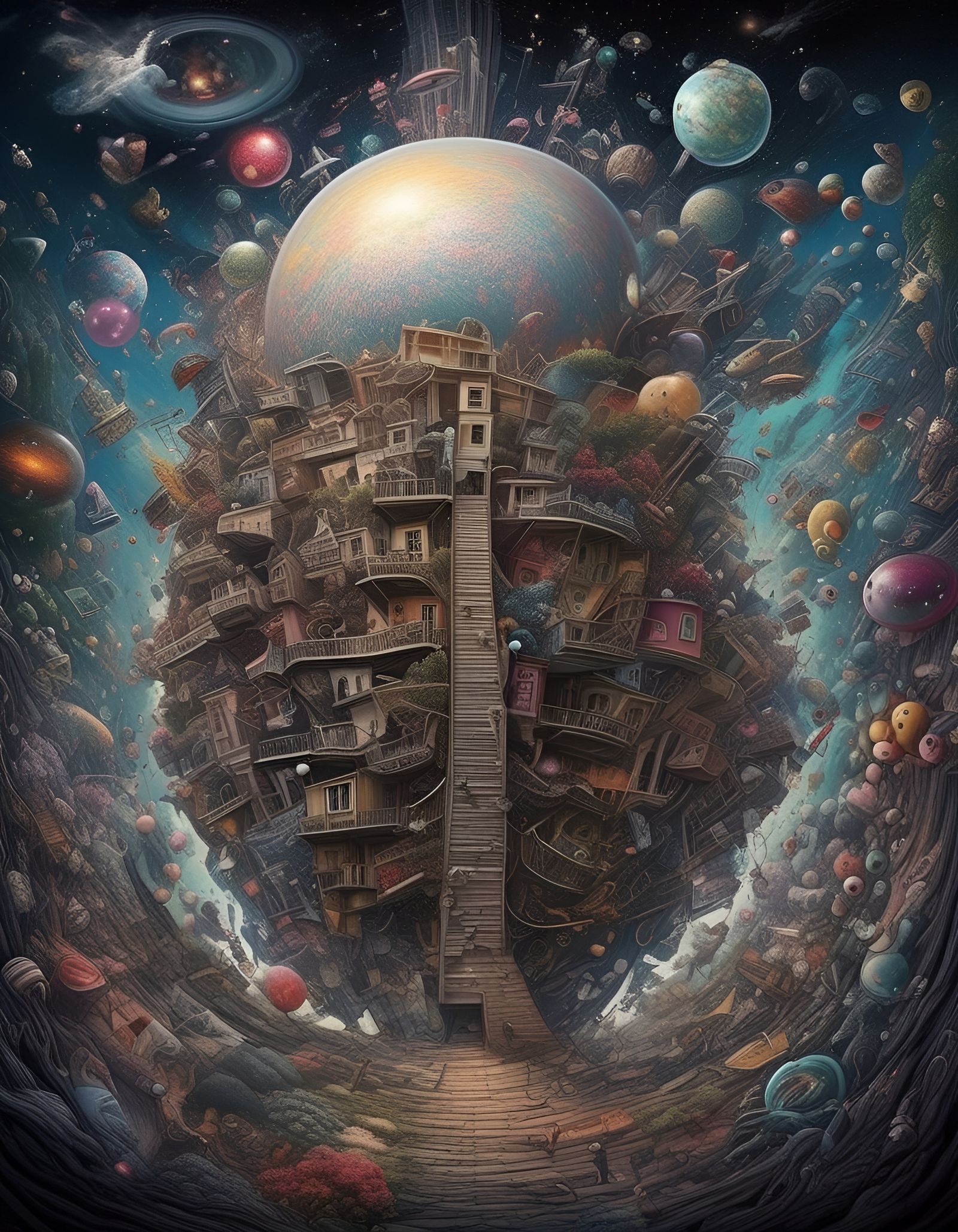 Surrealism within the cosmos - AI Generated Artwork - NightCafe Creator