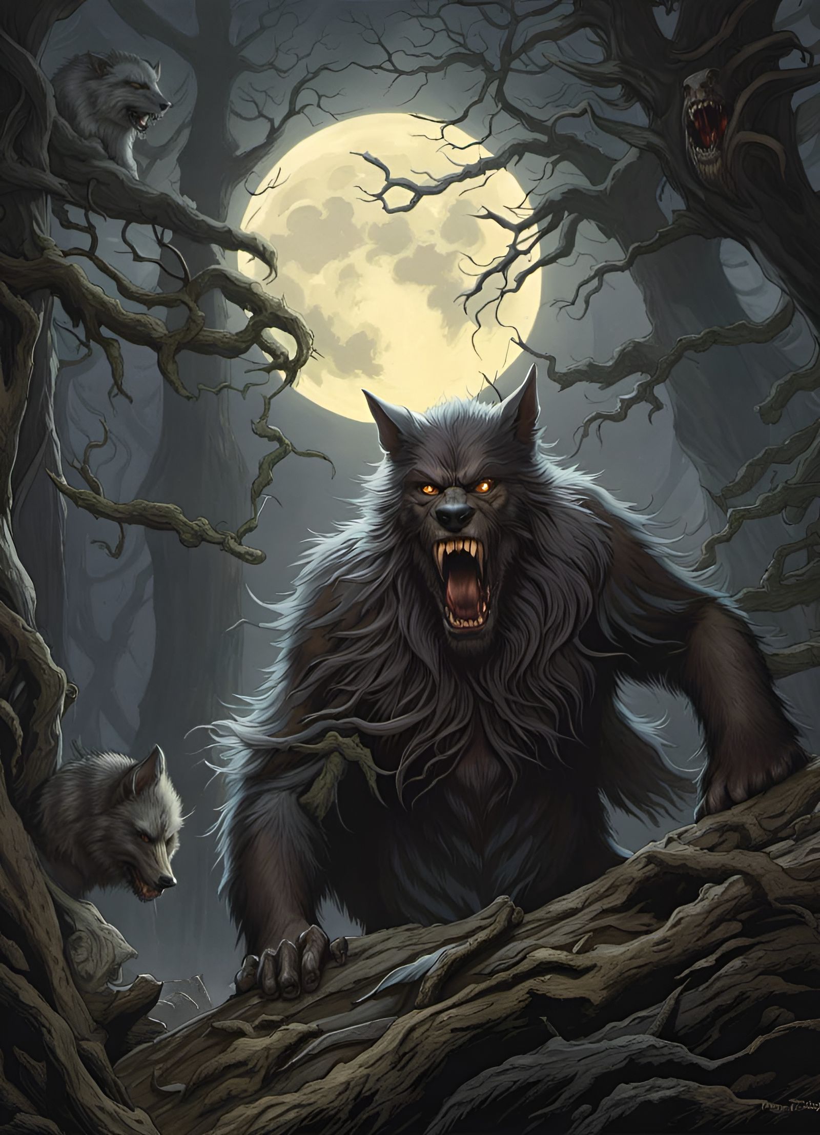 Werewolf - AI Generated Artwork - NightCafe Creator
