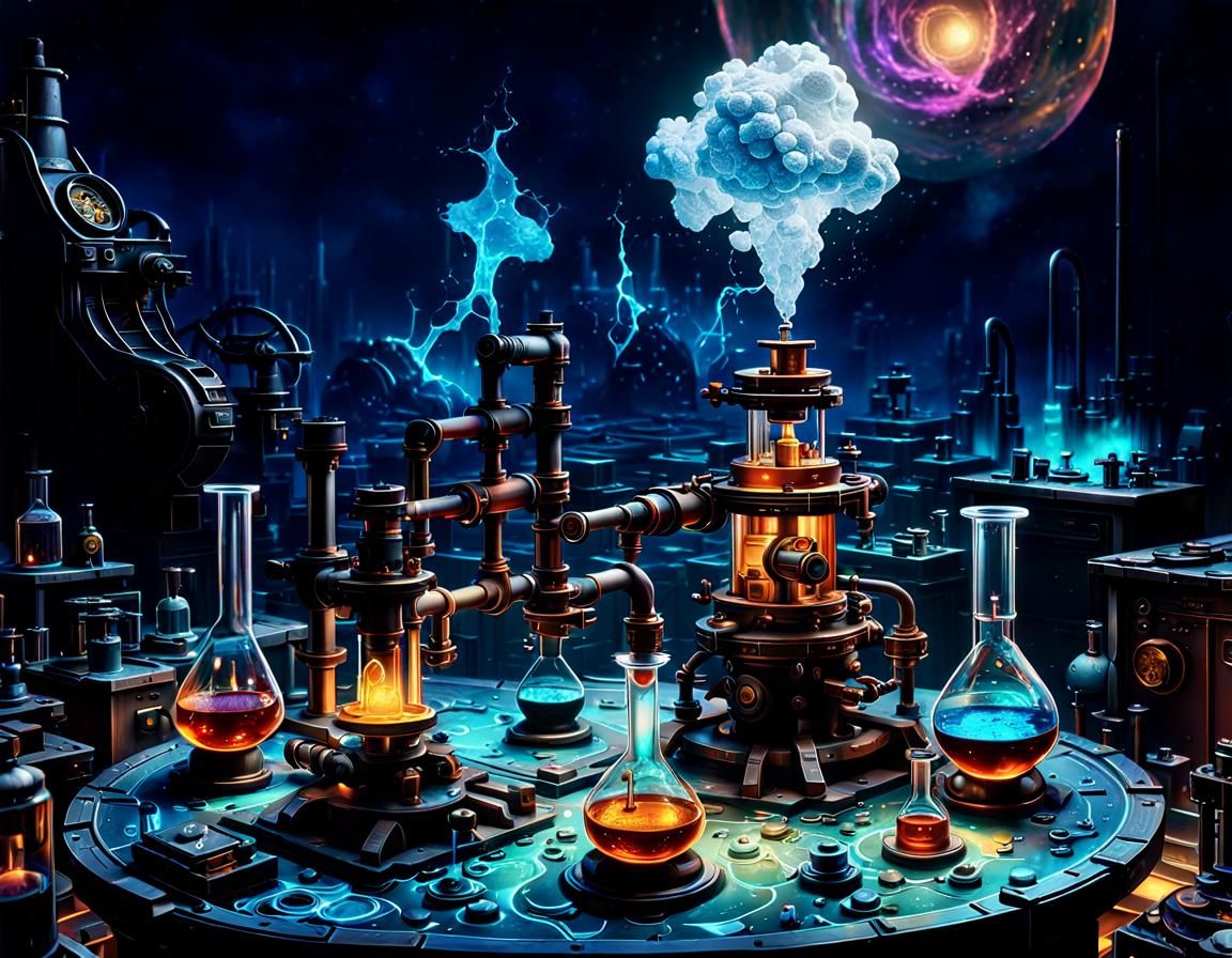 Science Laboratory nano technology elements - AI Generated Artwork ...