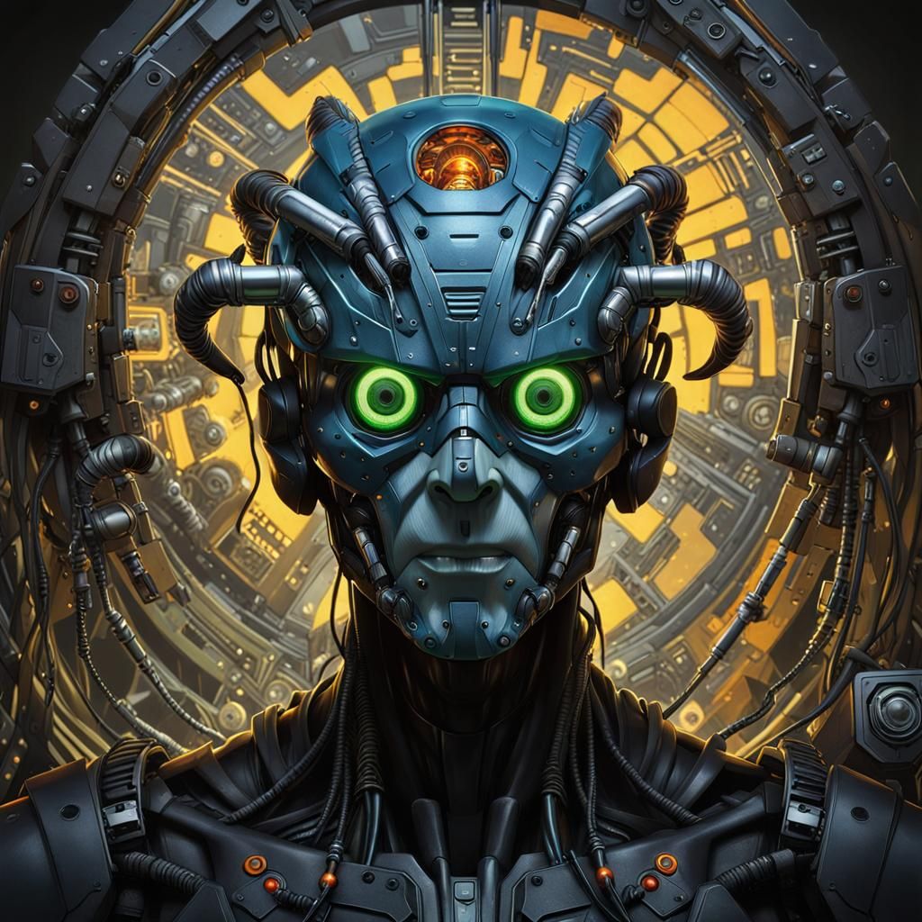 Terminator, Borg, Predator. Man vs Machine. cyberpunk, steampunk, 8k ...