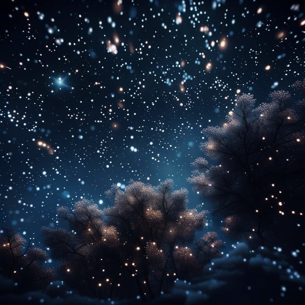 Starry Night Sky - AI Generated Artwork - NightCafe Creator