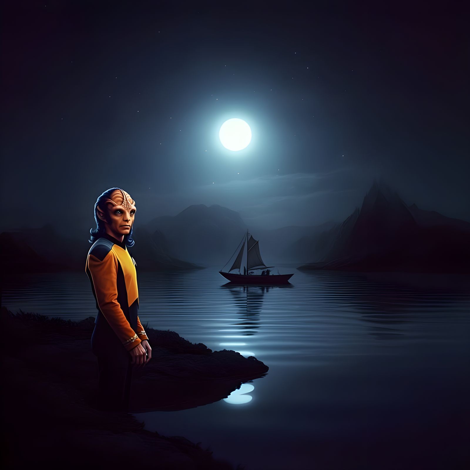 "Proof of Klingon Time Intervention" Two Star Trek Character Neelix in ...