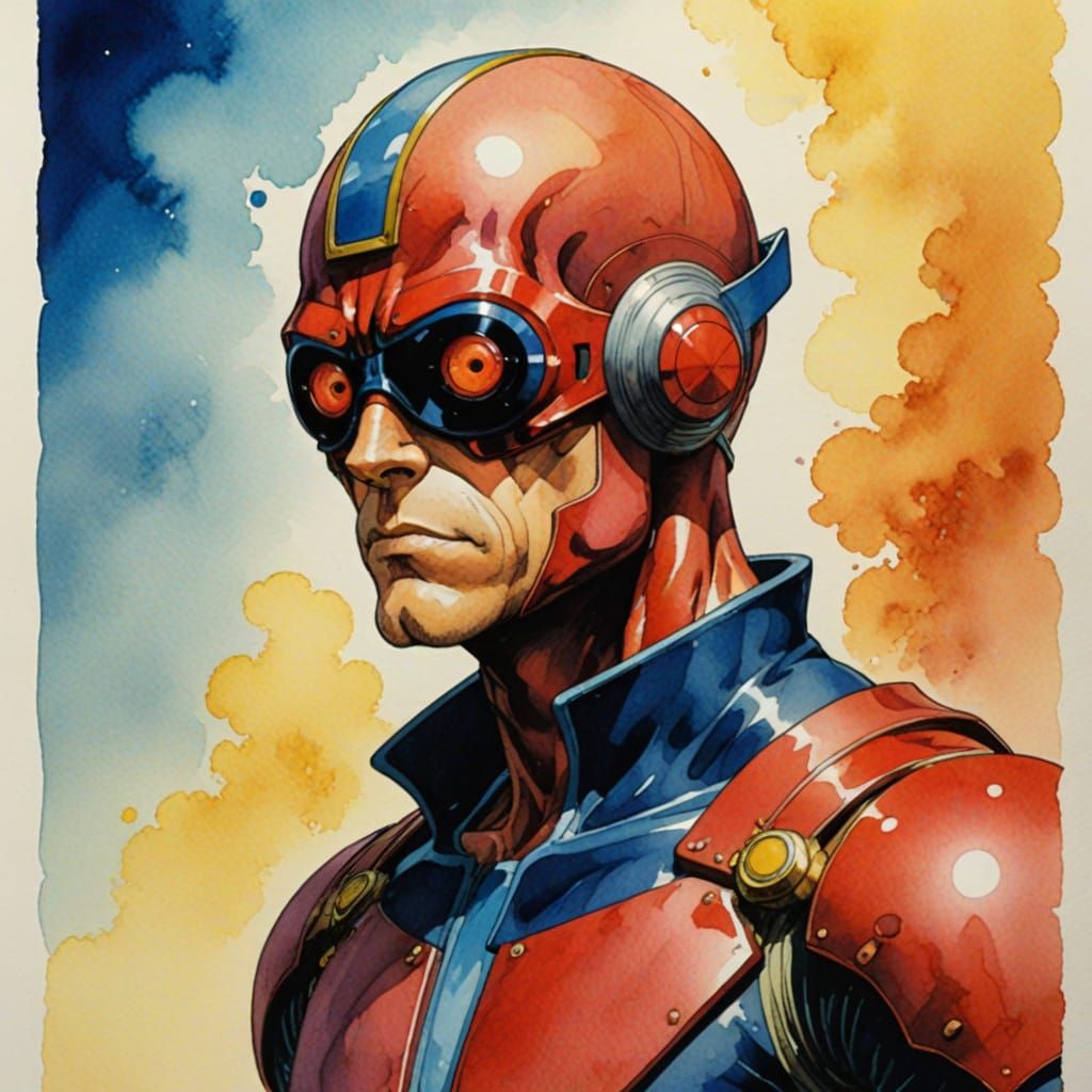 Whimsical Dr. Cyclops Concept Art in Watercolor St... - AI Art