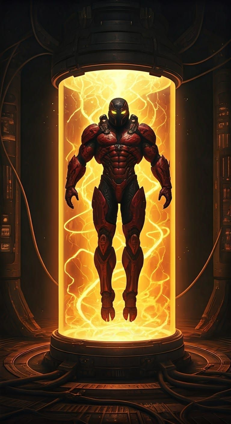 Cyberpunk Spawn Master Chief Hybrid in Hyperrealis... - AI Art