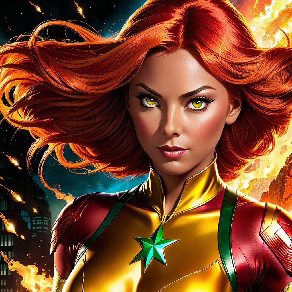 "Firestar" - AI Generated Artwork - NightCafe Creator