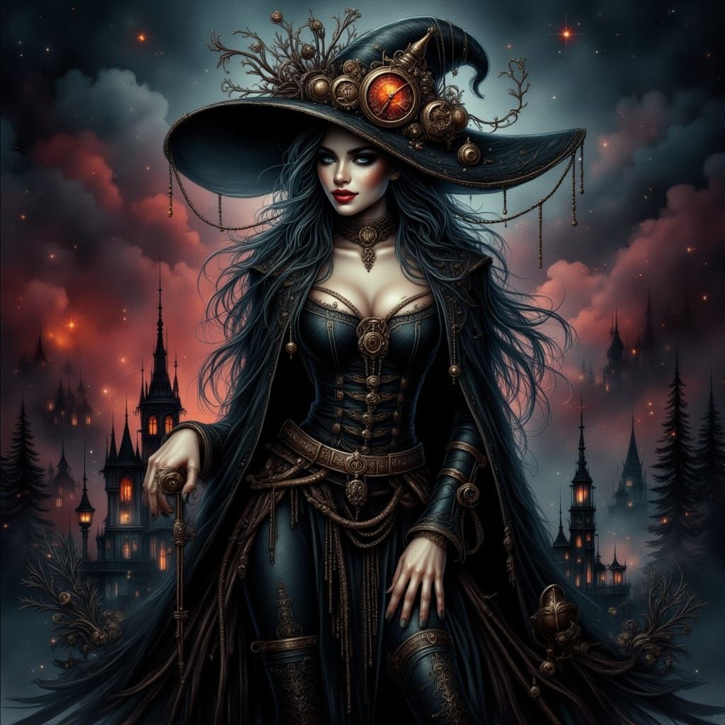 Gothic Steampunk Witch - Gothic Steampunk Witch
