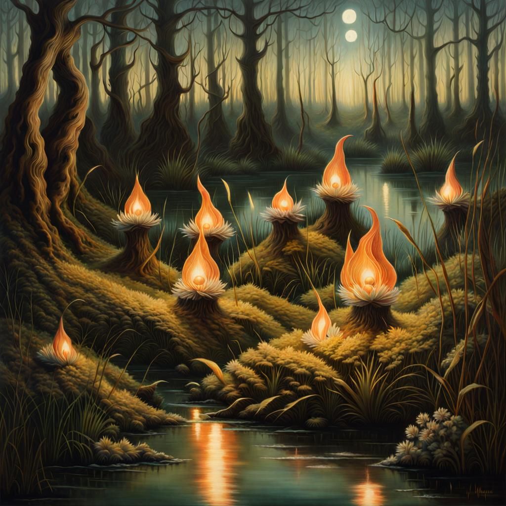 Fae Fire Seed Pods 🔥 - AI Generated Artwork - NightCafe Creator