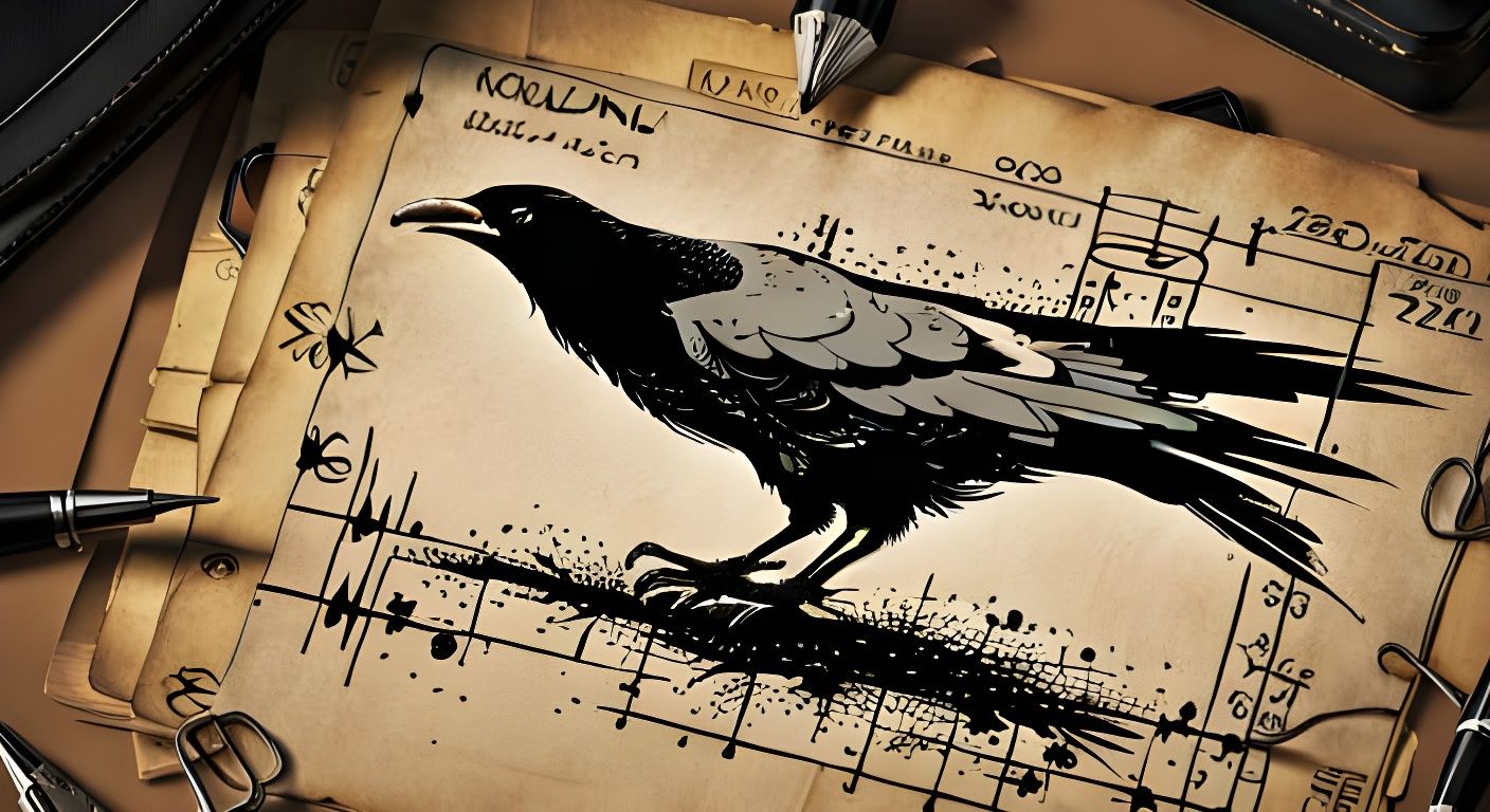 Raven Schematics - AI Generated Artwork - NightCafe Creator