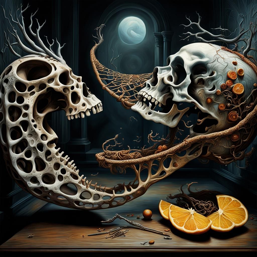 surrealist painting with chiaroscuro technique Exploration of the ...