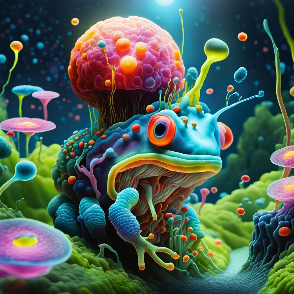 Toad-Brain )🤯 - AI Generated Artwork - NightCafe Creator