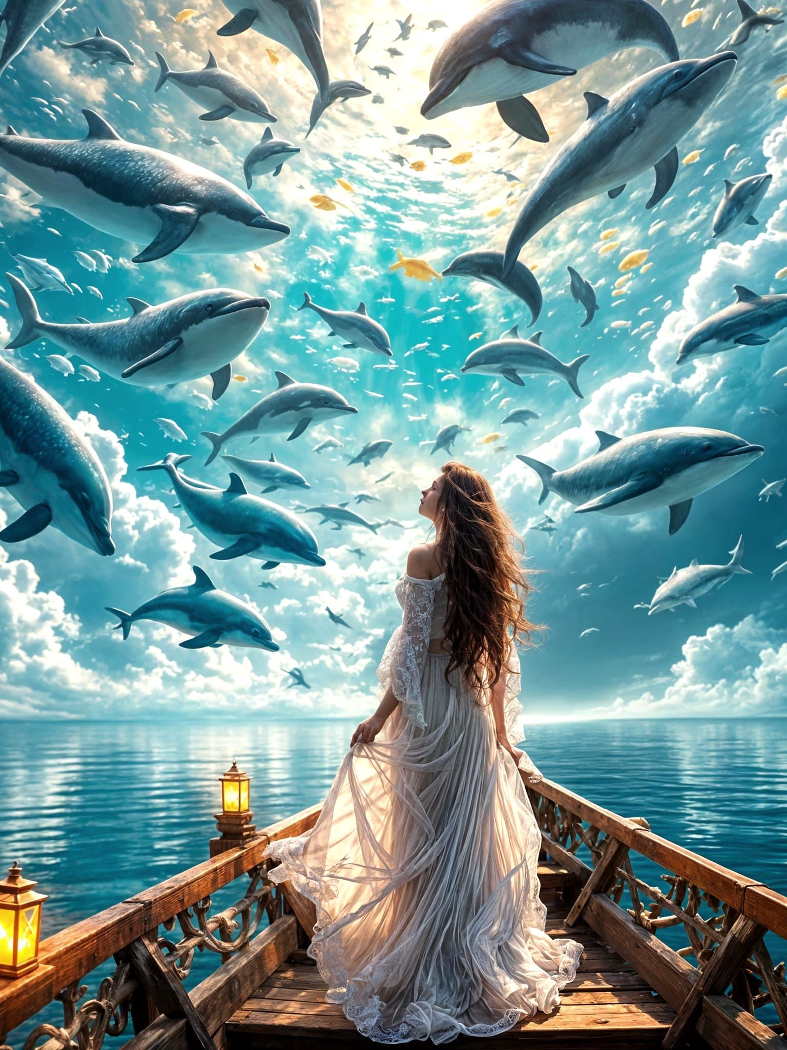 the day the sky came alive with hundreds of flying aquatic creatures...