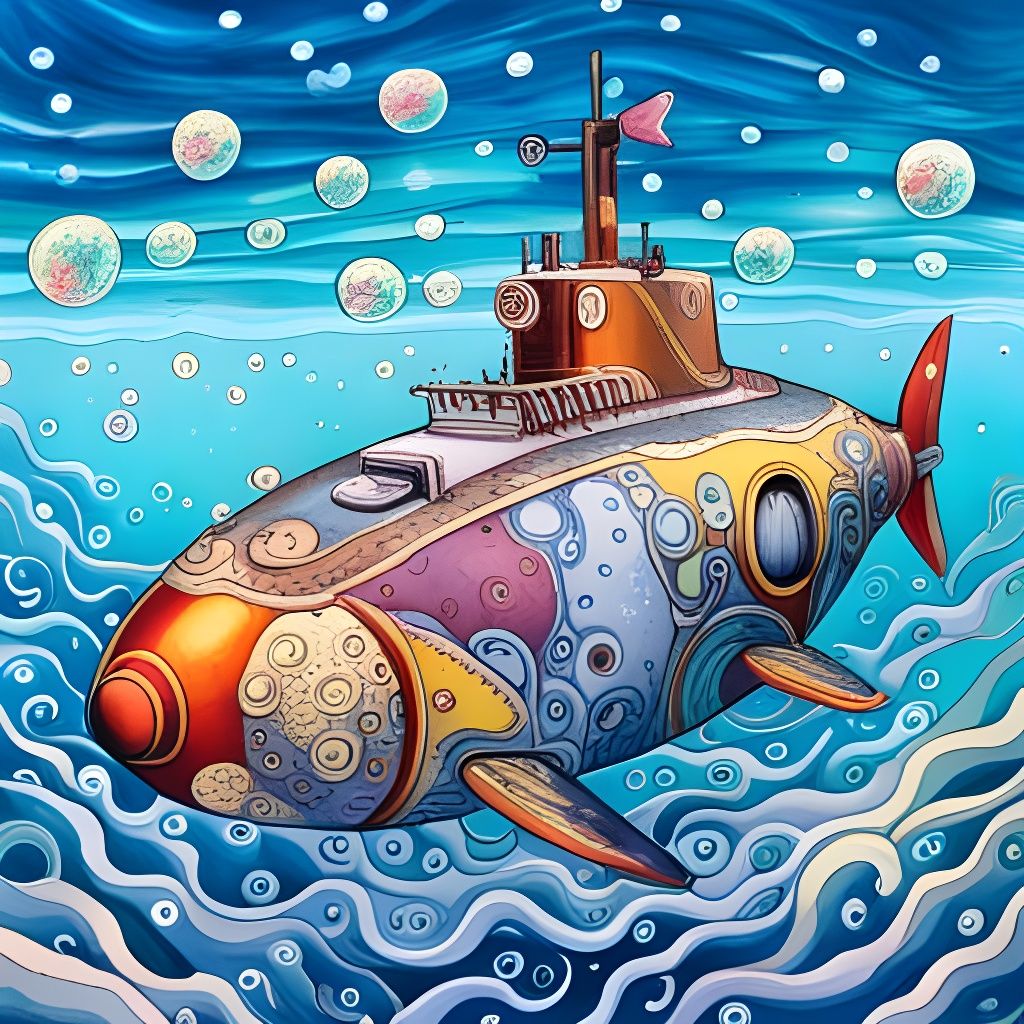 Whimsy on the submarine - AI Generated Artwork - NightCafe Creator