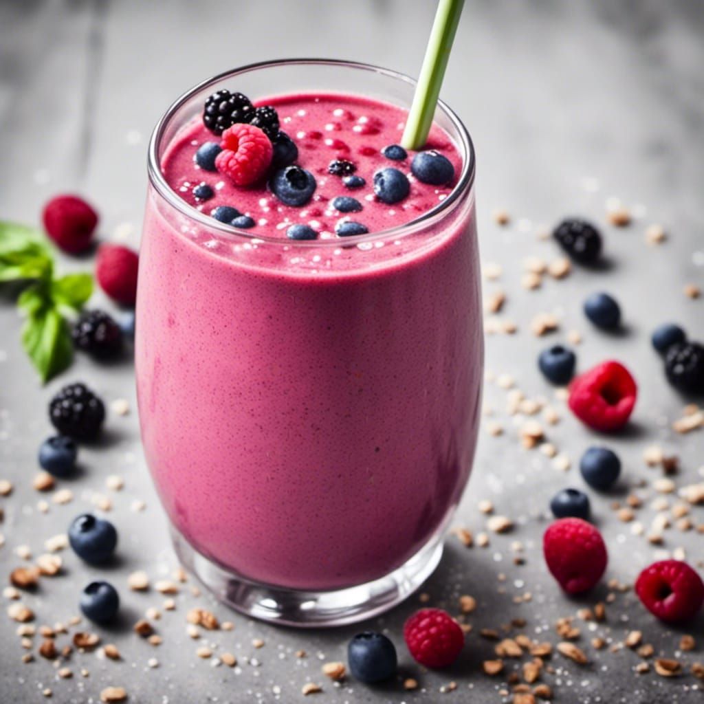 A delicious smoothie, - AI Generated Artwork - NightCafe Creator