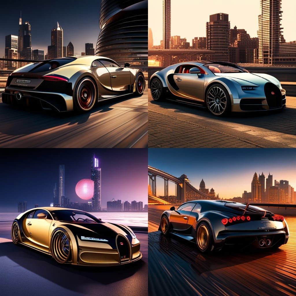 3d hd Bugatti car - AI Generated Artwork - NightCafe Creator