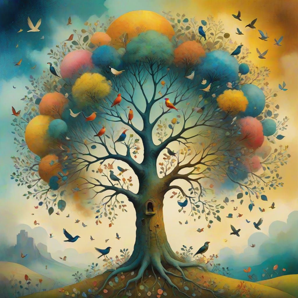 A fluffy tree that offers a place to nest to thousands of birds...