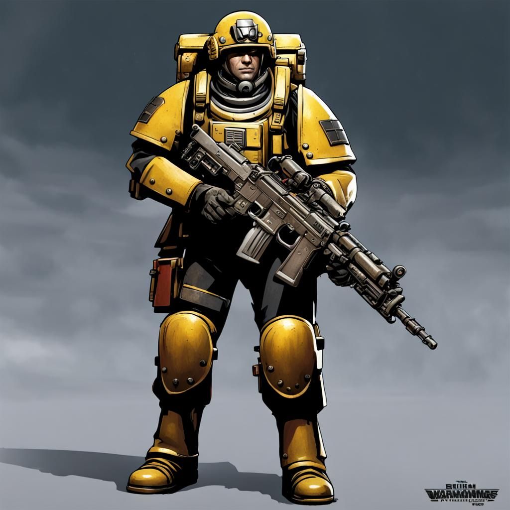 A british army soldier in the warhammer 40k universe - AI Generated ...