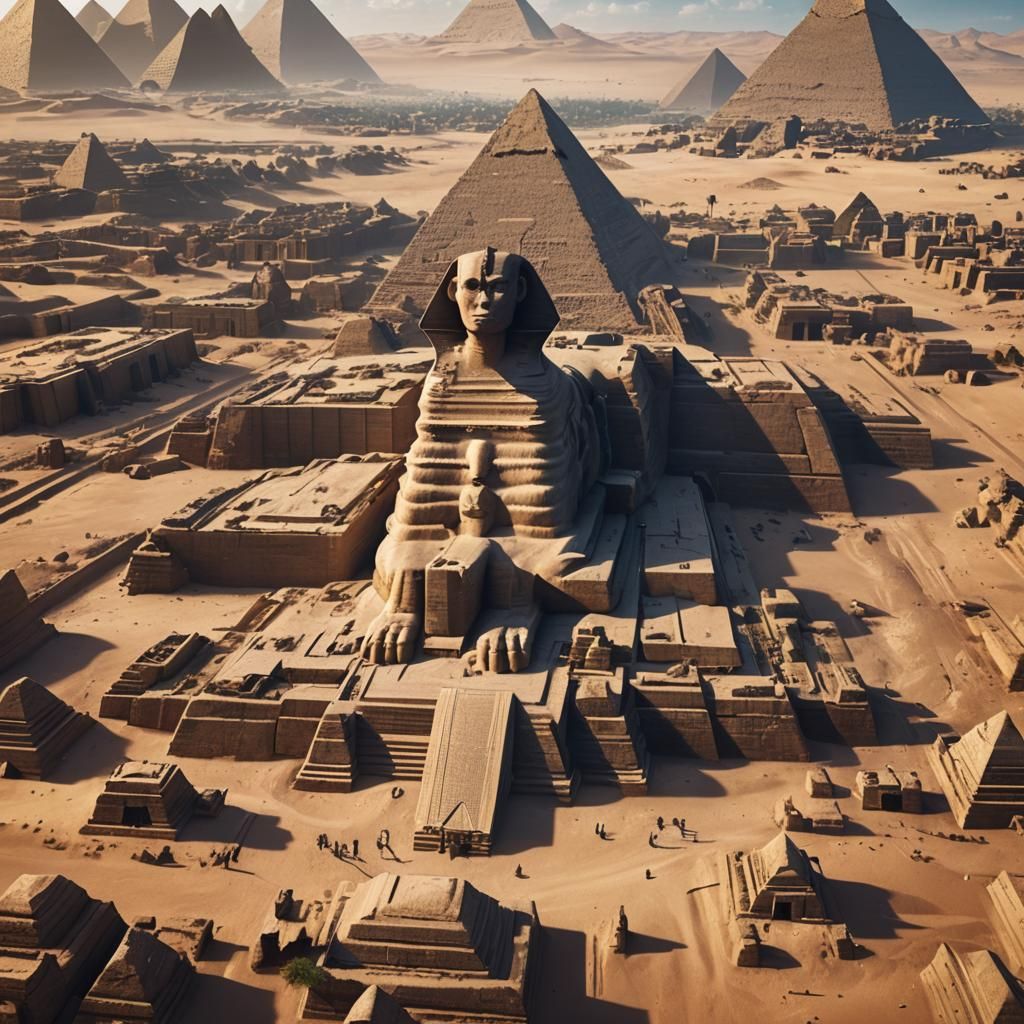 sphinx; pyramids; egypt; 4k; realistic; photography - AI Generated ...