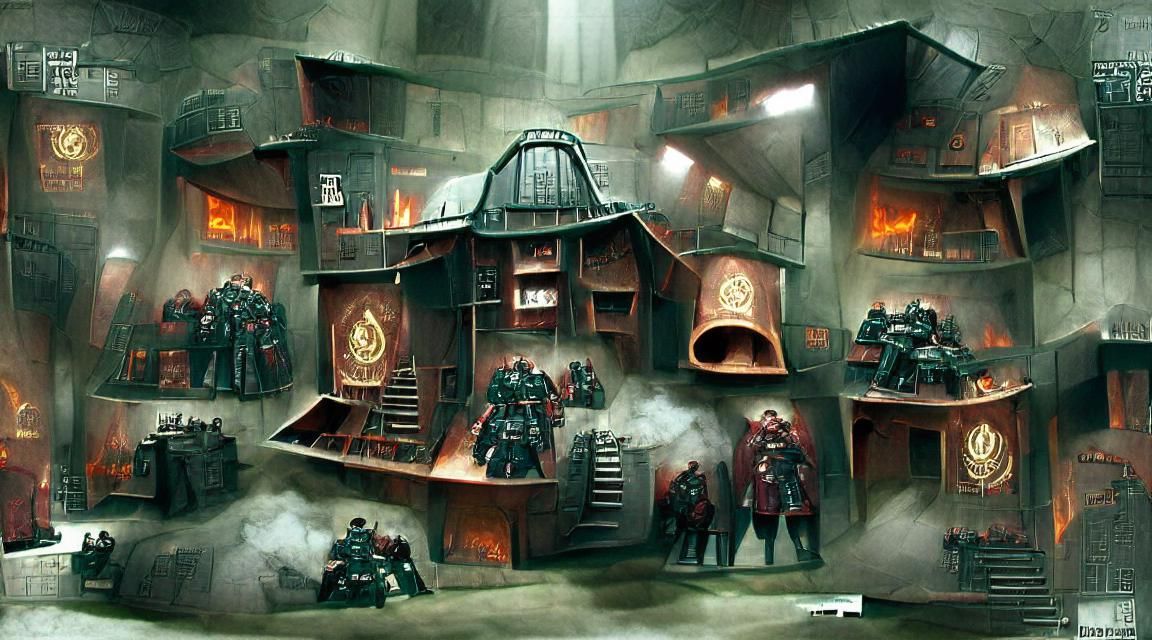 Warhammer 40k Bunker-House concept art - AI Generated Artwork ...