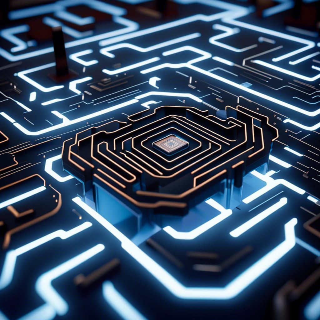 Welcome to the Digital Maze - AI Generated Artwork - NightCafe Creator