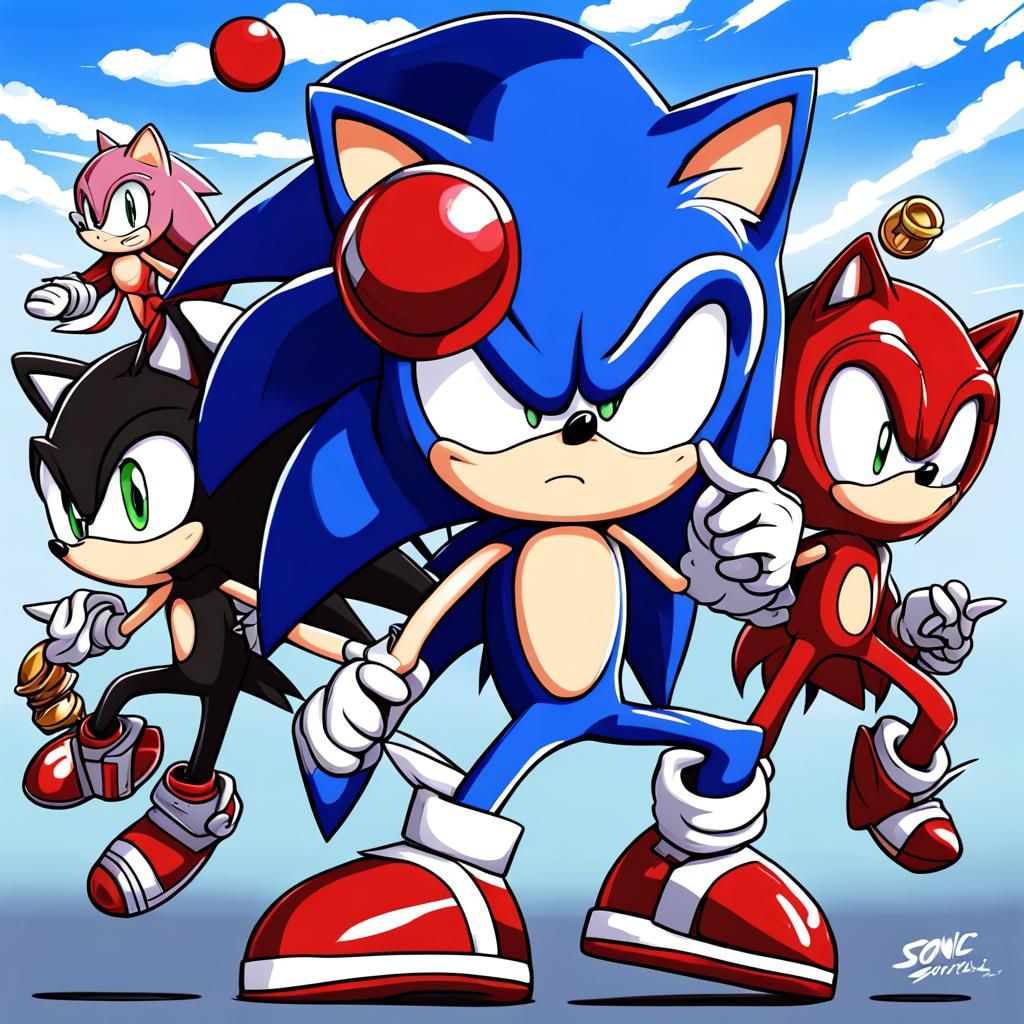 Sonic is a habitual daredevil hedgehog Teacher - AI Generated Artwork ...