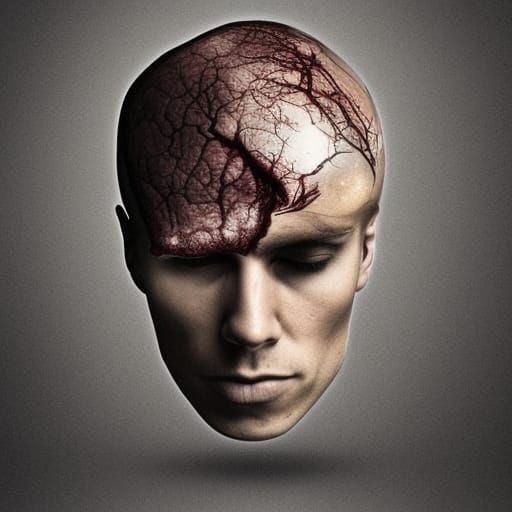 War inside head - AI Generated Artwork - NightCafe Creator