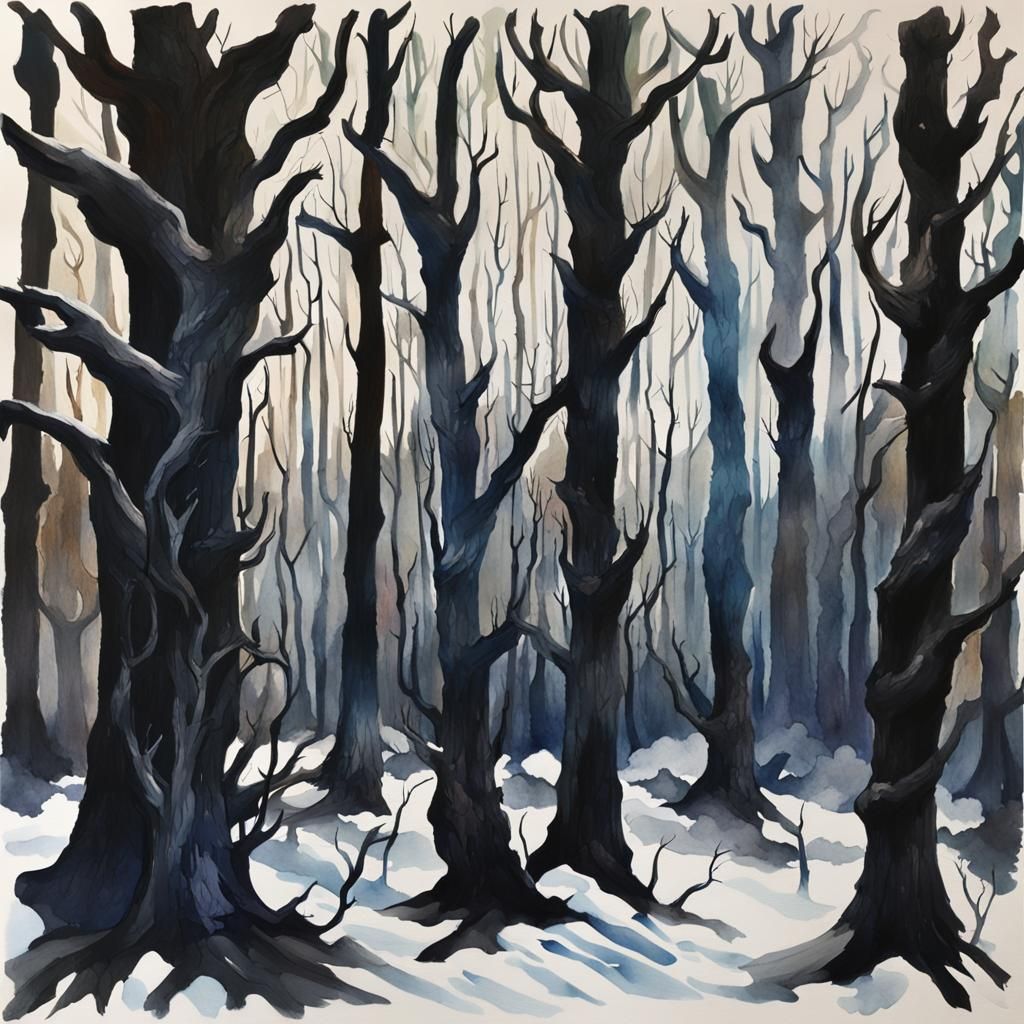 Gothic Arboretum - AI Generated Artwork - NightCafe Creator