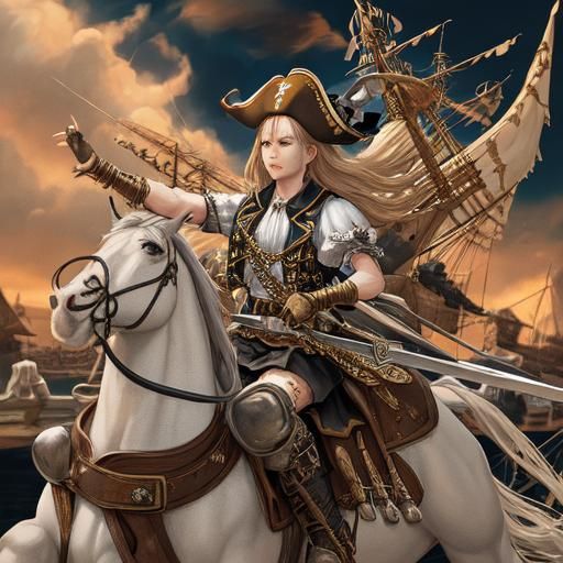 Heavy metal inspired, Ivory miniature figurines of pirates and Eddy ...