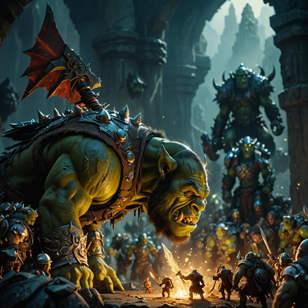 Visiting the King of Orcs. - AI Generated Artwork - NightCafe Creator