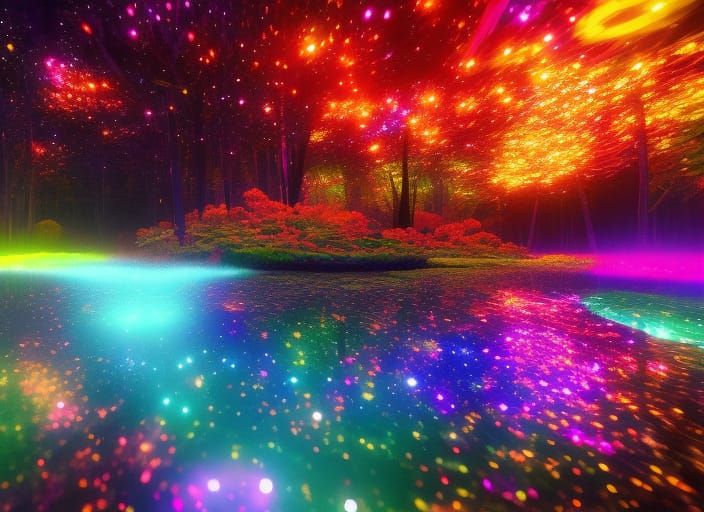 sparkle forest - AI Generated Artwork - NightCafe Creator
