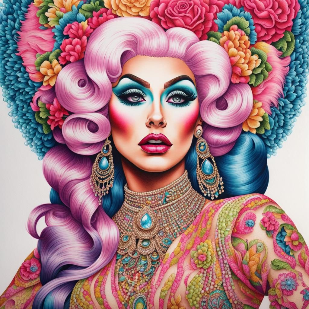 Drag Queen - AI Generated Artwork - NightCafe Creator