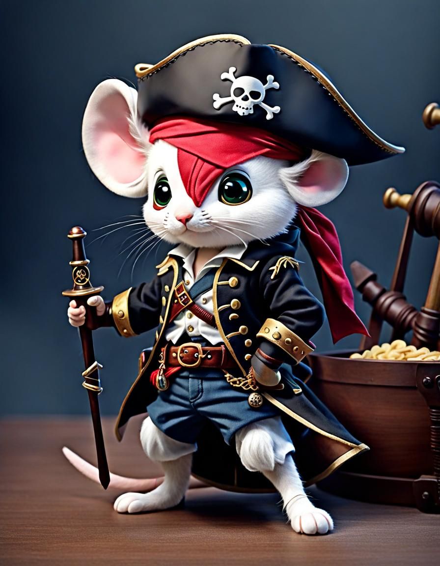 Pirate Mouse - AI Generated Artwork - NightCafe Creator