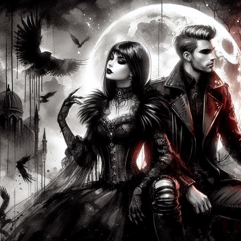 Gothic couple - AI Generated Artwork - NightCafe Creator