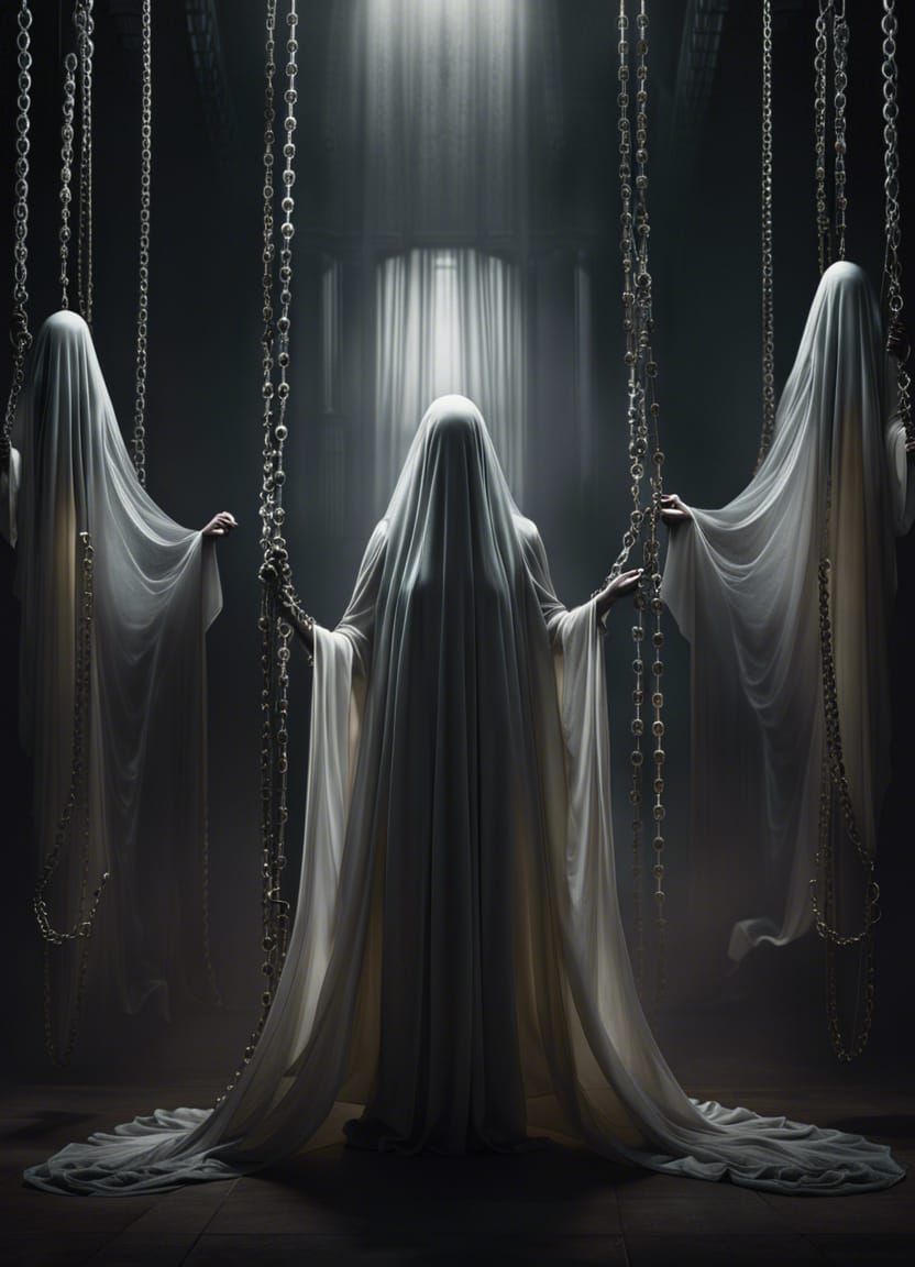 Ghosts in Chains - AI Generated Artwork - NightCafe Creator