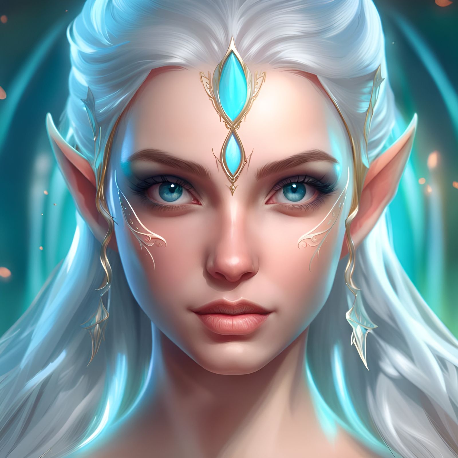 Angelic Elf Princess - AI Generated Artwork - NightCafe Creator