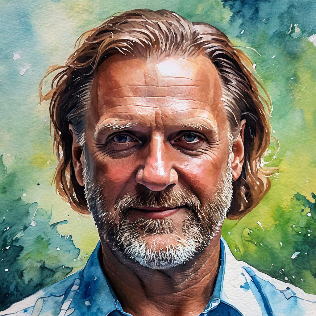 Ethereal Portrait of a Subject in Vibrant Impressi... - AI Art