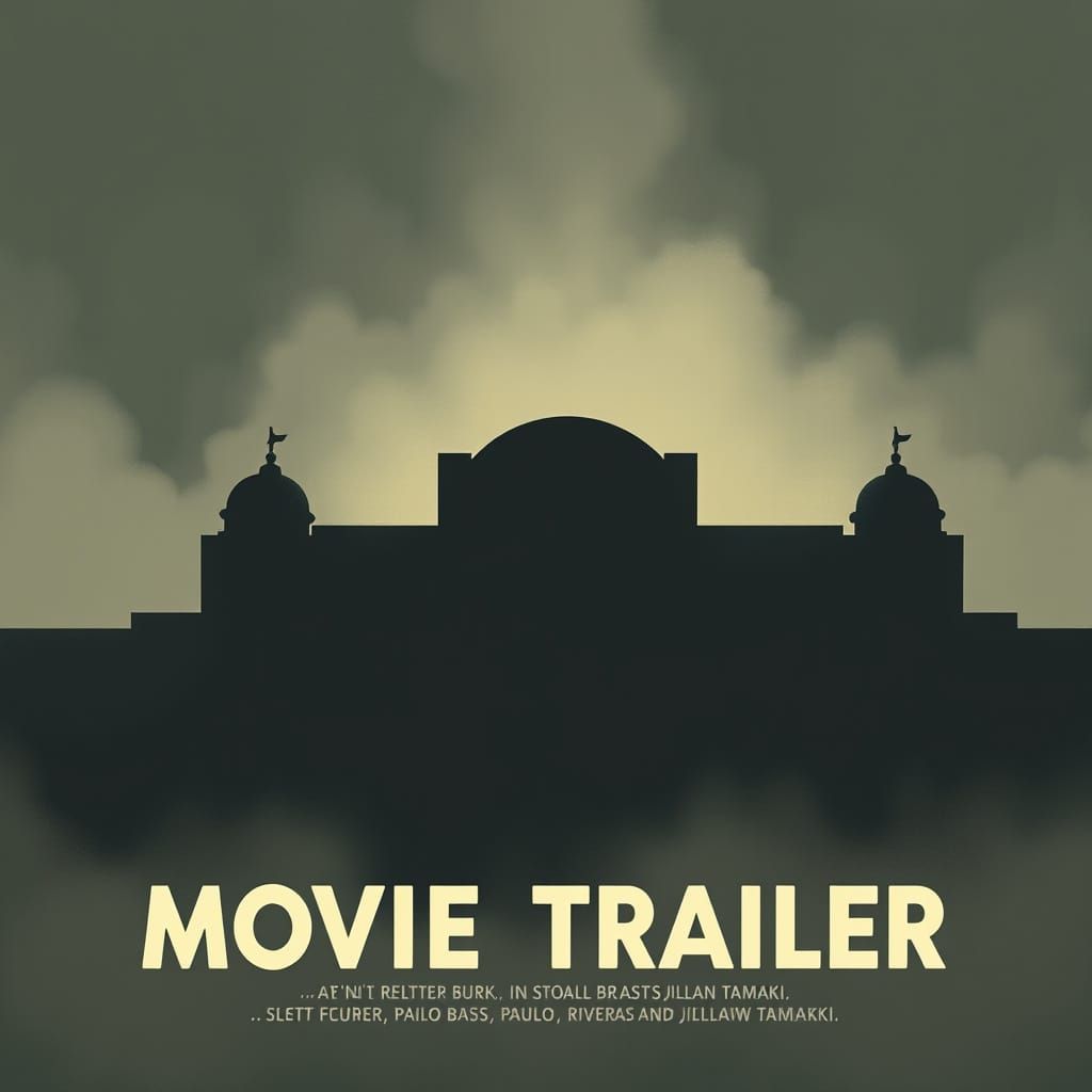 Ethereal Movie Trailer Poster in Nostalgic Style - AI Art