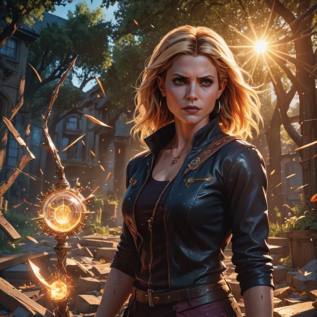 buffy the vampire slayer comic style, vampire spike sparkling in the ...