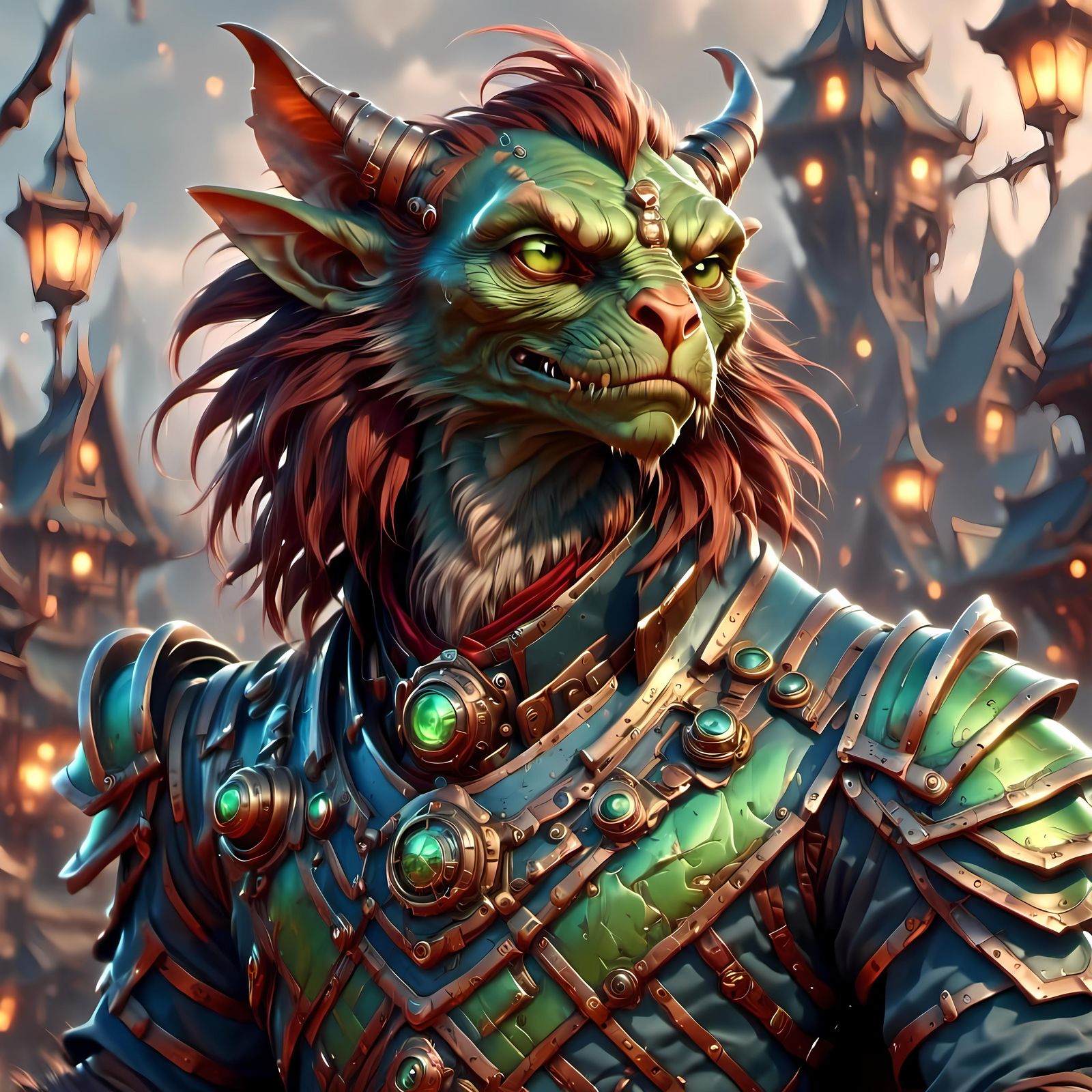 Furry Green Goblin - AI Generated Artwork - NightCafe Creator
