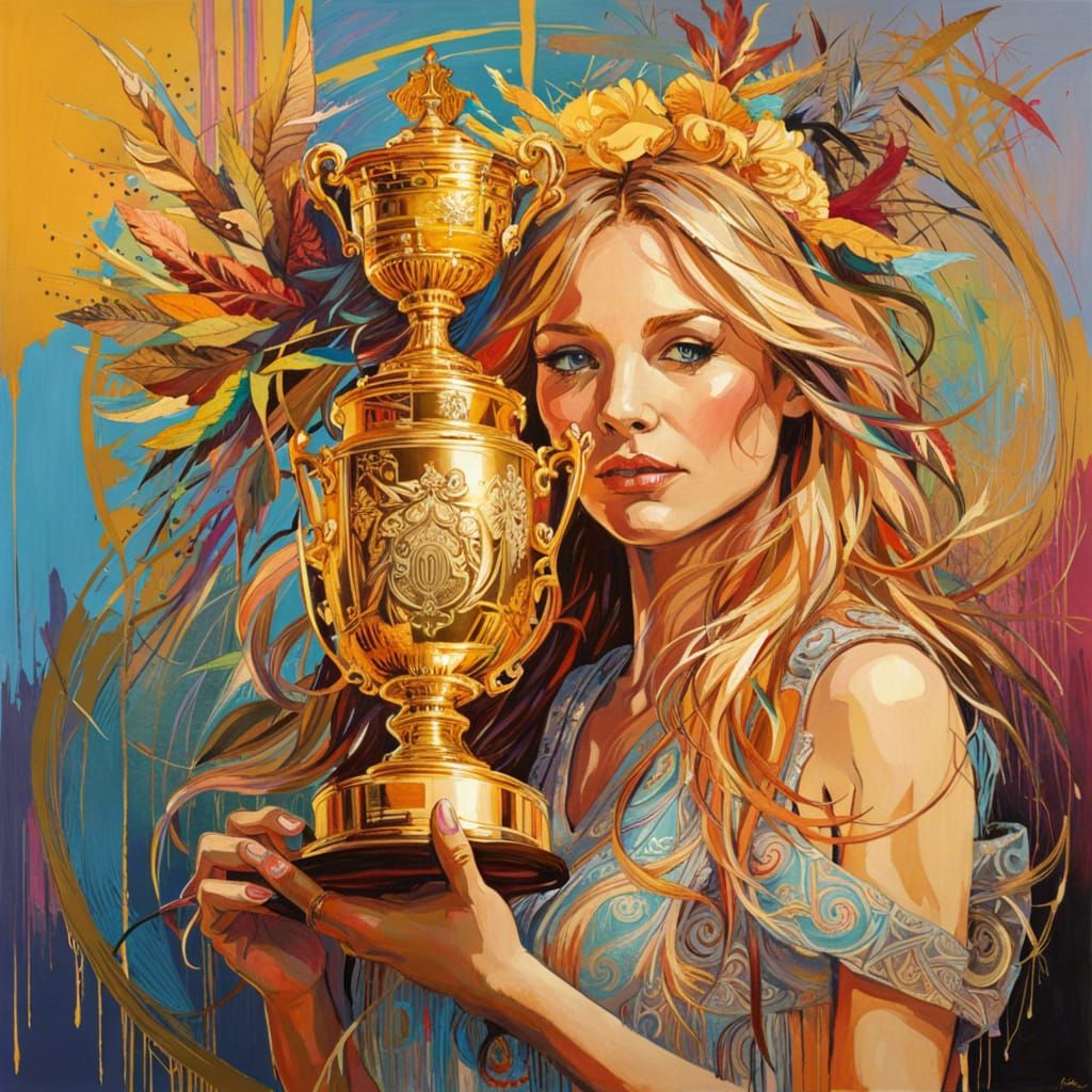 Winner of the golden trophy - AI Generated Artwork - NightCafe Creator