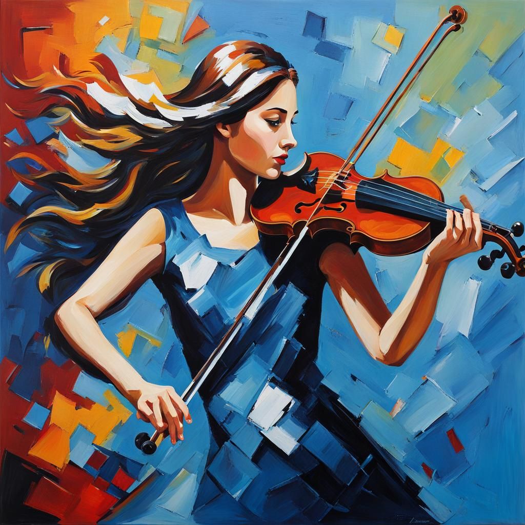 Violinist - AI Generated Artwork - NightCafe Creator