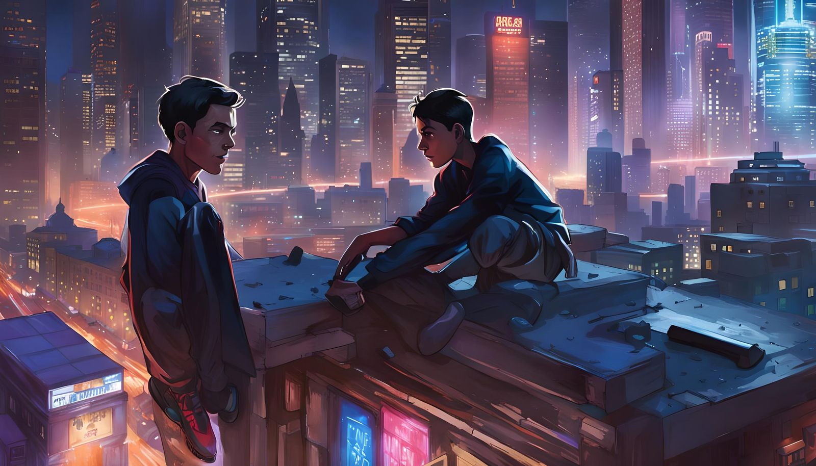 Peter Parker talking to his younger self from another dimension - AI ...