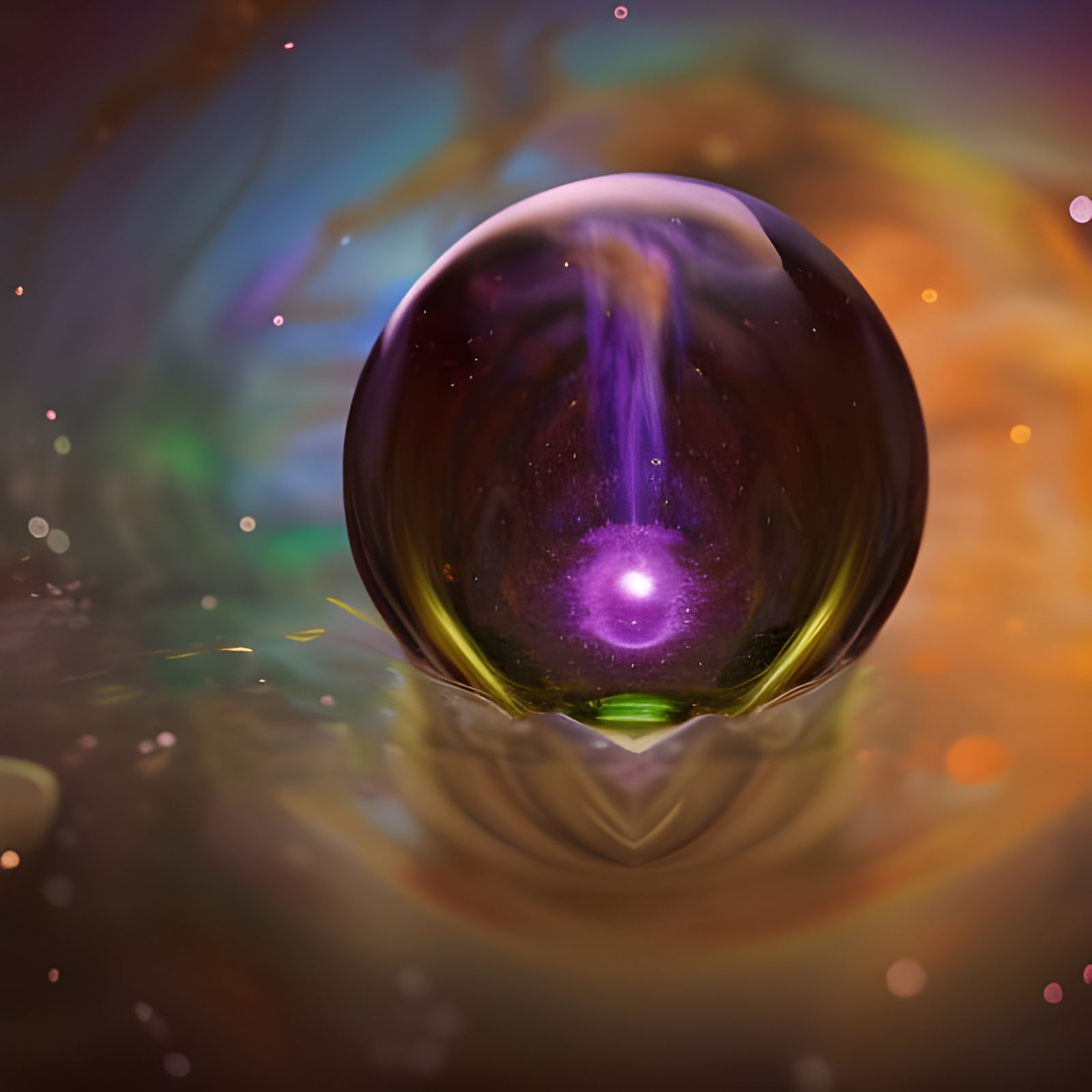 Alchemist tornado sparkle, sparkling glass orb, floating orb, swirl ...