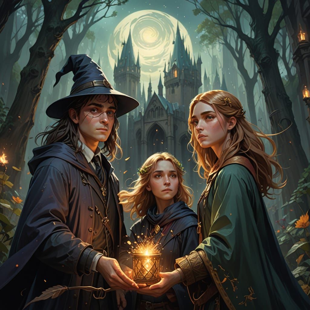 brujas - Surreal Witches Cast Enchanting Spells in Intricat...