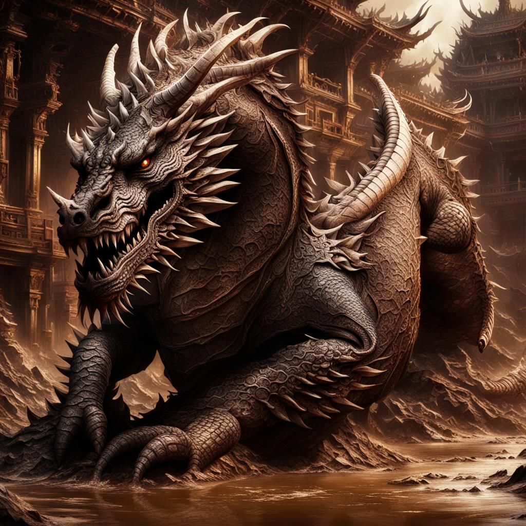 mud dragon - AI Generated Artwork - NightCafe Creator